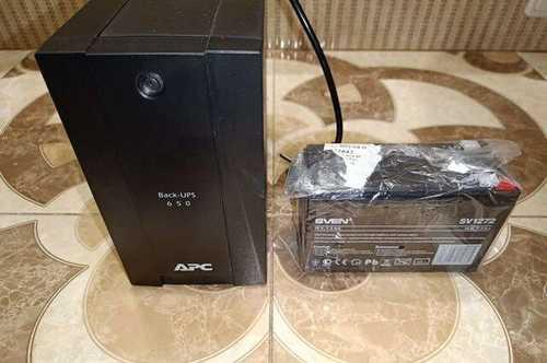 Ибп APC Back-UPS BC650-RSX761, 650VA, 360W