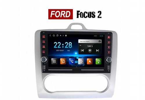 Topway ts10 Ford Focus 2 климат LTE CarPlay 3/32gb