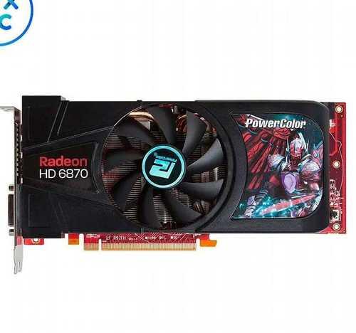 Видеокарта Radeon HD6870 1GB PowerColor AX6870-1GBD5-2DH Б.У