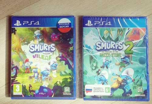 Смурфики Smurfs PS4 (2 диска, новые)