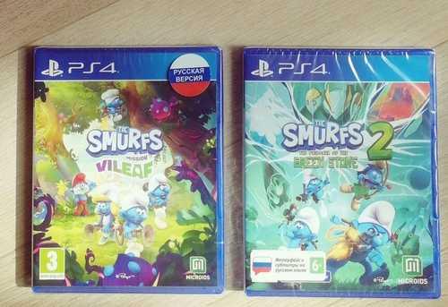 Смурфики Smurfs PS4 (2 диска, новые)