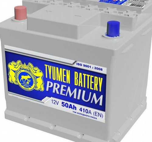 Аккумулятор Тюмень Premium 50a/ч (кубик)