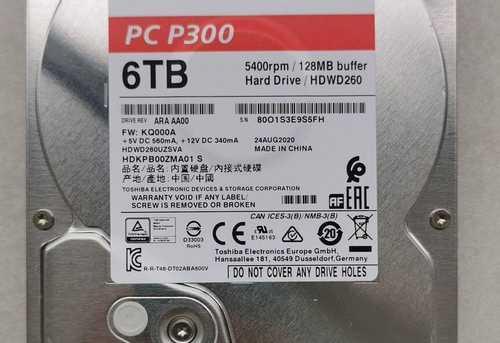 HDD Toshiba PC P300 6TB