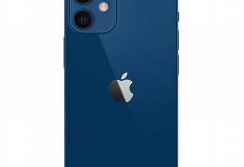 Задняя крышка для iPhone 12 mini Синий (стекло, ши