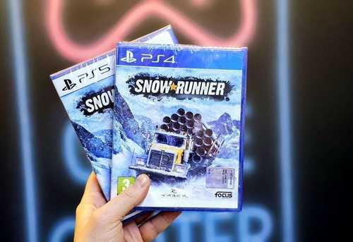 Диск на PS4 PS5 Snowrunner, русская версия