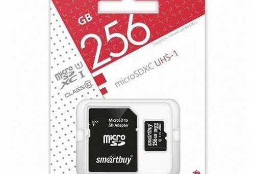 Micro sdxc карта памяти Smartbuy 256GB Class 10