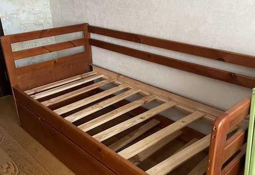 Кровать односпальная с выдвижным спальным местом