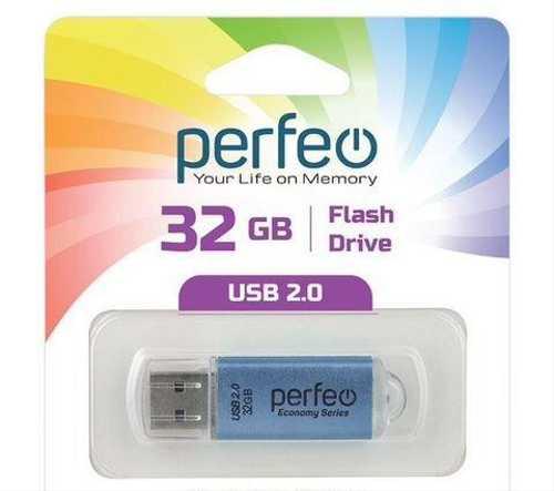 Флешка 32 Гигабайт USB2.0 Perfeo, Съемный колпачок
