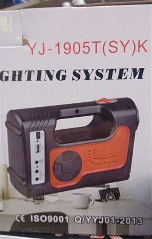Освещения + радио SD/USB/MP3 зарядная станция YJ-1