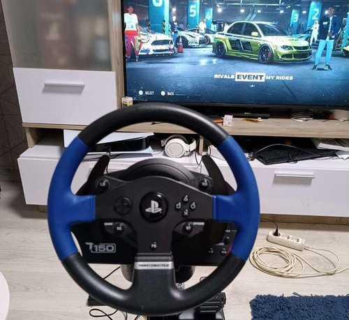 Игровой руль thrustmaster t150 со стойкой