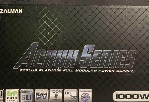Блок питания zalman arx 1000w platinum+80