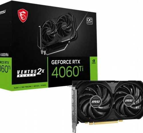 Видеокарта RTX4060Ti 8Gb MSI ventus 2X black