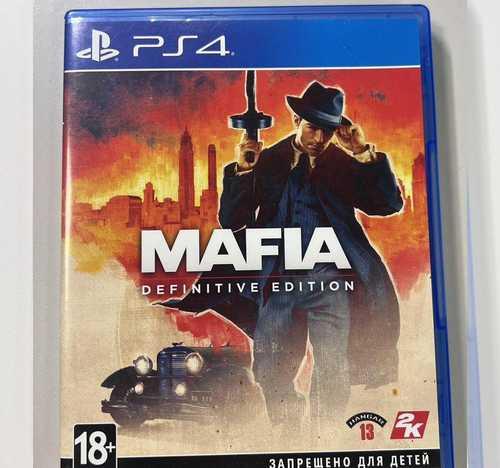 Mafia definitive edition PS4 диск