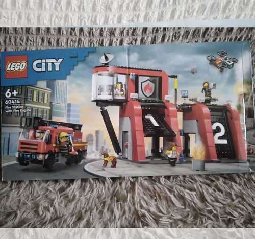 Lego City 60414 Пожарная часть с пожарной машиной