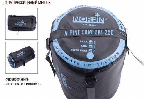 Мешок-одеяло спальный norfin alpine comfort 250 R