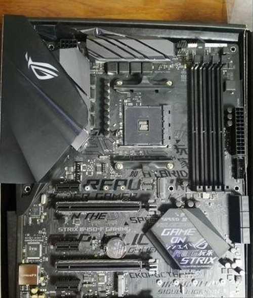 Материнская плата asus B450-F Gaming ROG strix