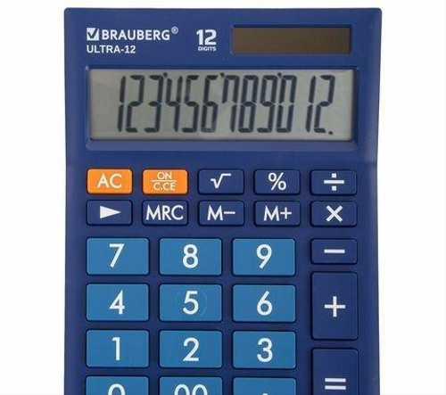 Калькулятор настольный brauberg ultra-12-BU