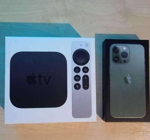 Коробки от iPhone 13 PRO и Apple TV 4K