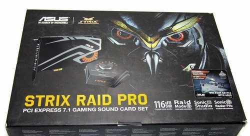 Звуковая карта asus Strix Raid Pro PCI-E б/у