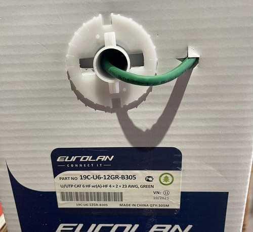 Eurolan utp cat. 6 HF нг(А) HF 4x2x23AWG Green