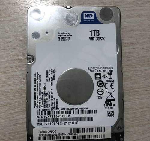 Жесткий диск WD 1 Tb WD10spzx