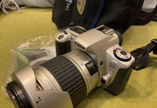 Зеркальный фотоаппарат Canon EOS 300 с обьективом