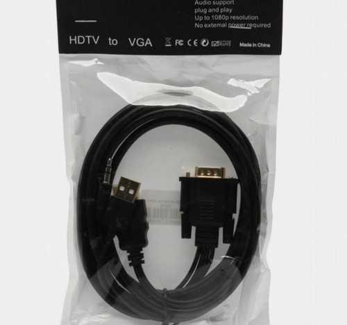 Кабель hdmi - VGA   AUX со звуком и питанием