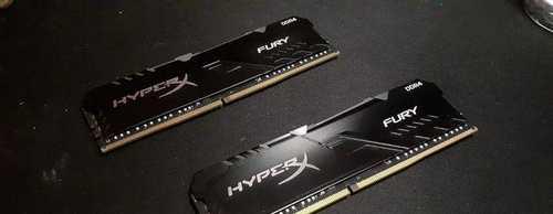 Оперативная память hyperx fury DDR4 32GB RGB