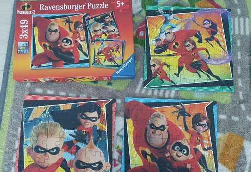 Пазл Ravensburger 3*49 Суперсемейка