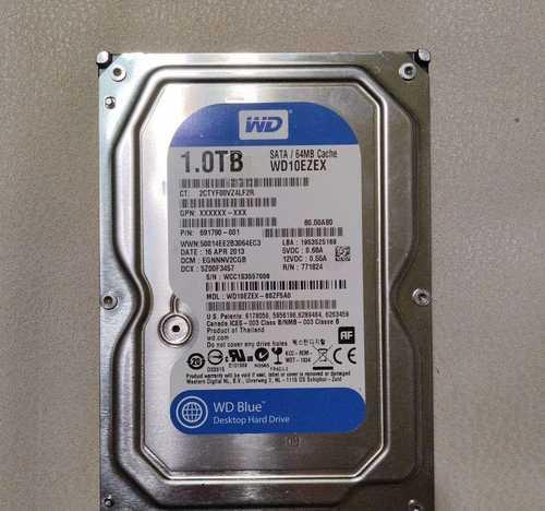 Жёсткий диск 1 tb WD blue wd10ezex