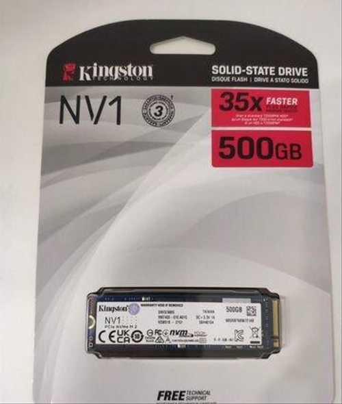 Новый SSD накопитель Kingston NV1 snvs/500G 500гб Москва | Комьютерные ...