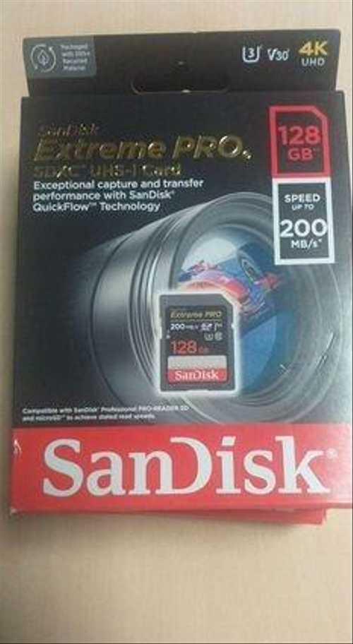 Sandisk Extreme pro 128GB 200mb/s