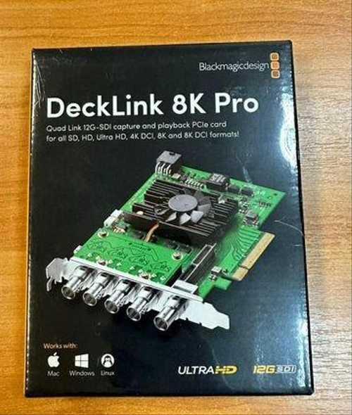 DeckLink 8K Pro плата захвата потокового видео
