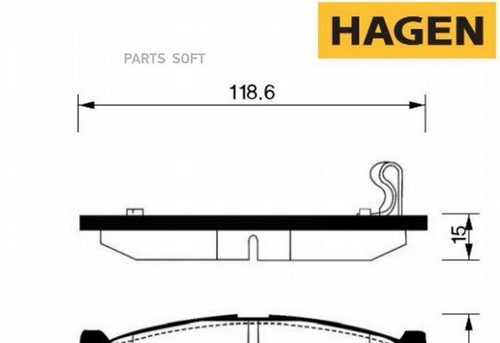 Sangsin brake GP1178 Колодки торм.дисковые hagen h