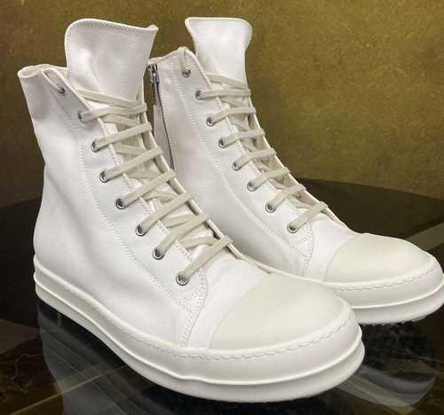 Rick Owens Ramones Sombra Oscura Chalk White