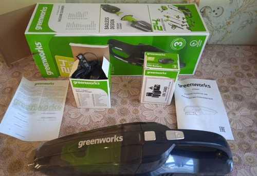 Пылесос аккумуляторный Greenworks G24HV 4700007