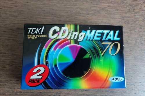 TDK CDing Metal 70 2pack аудиокассета новая japan