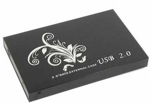 Контейнер для HDD и SSD 2.5" USB 2.0 OEM, SATA, че