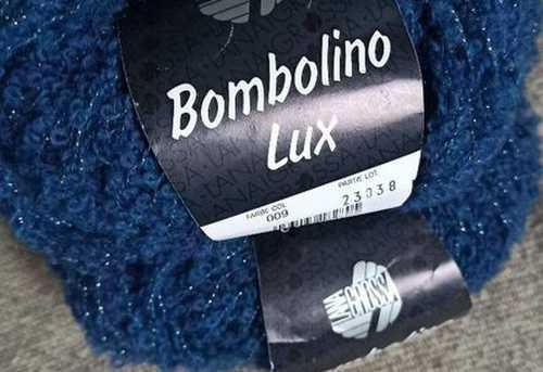 Пряжа lana grossa bombolino lux cocco букле синий