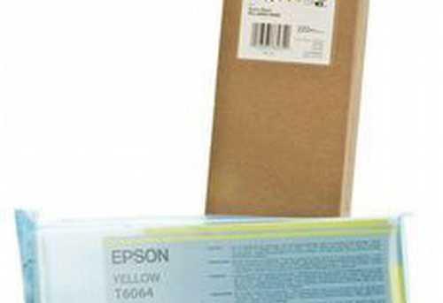 Картридж Epson T606400 желтый оригинальный