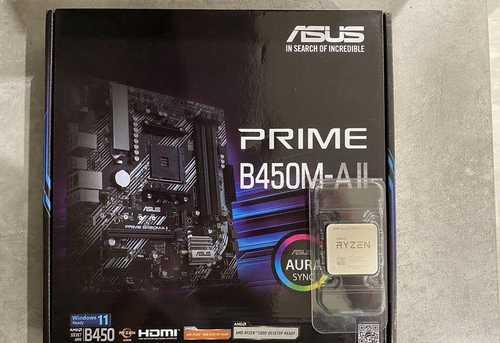 Ryzen 5600+ Asus B450M-AII комплект