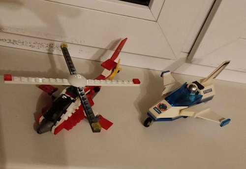 Lego машинка, вертолёт, самолет