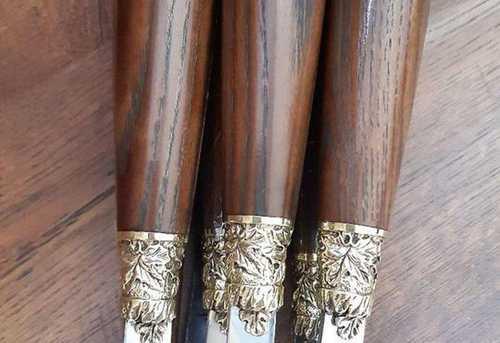Шампура подарочные с деревянной ручкой термоясень