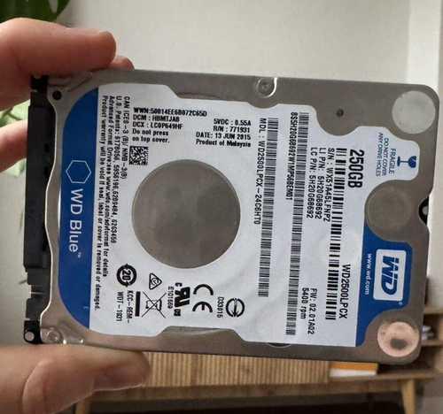 WD Blue 250GB Жесткий диск 2.5