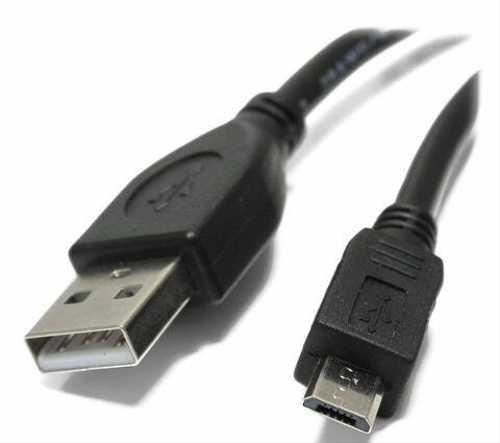 Кабель USB2.0 тип А(m) -microB(5P) 1,8м. #24213