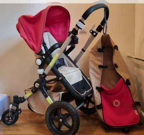 Коляска bugaboo cameleon + зимние колёса +дождевик