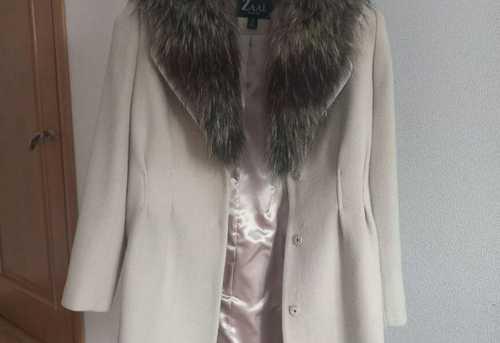 Пальто женское демисезонное 42-44 кашемир 100
