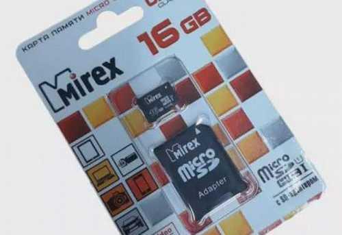 Карта памяти microSD 16GB class 10 (с адаптером) m