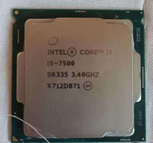 Процессор Intel Core i5-7500 + Башенный радиатор