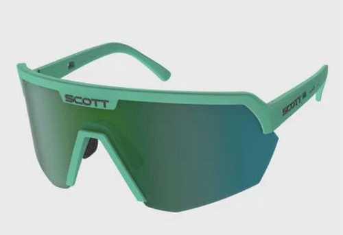 Scott Sport Shield Soft Teal Green - Green Chrome